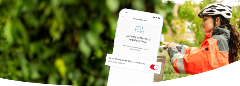 Easily set in the My bpost app | bpost