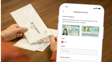 Easily set in the My bpost app | bpost
