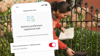 Easily set in the My bpost app | bpost